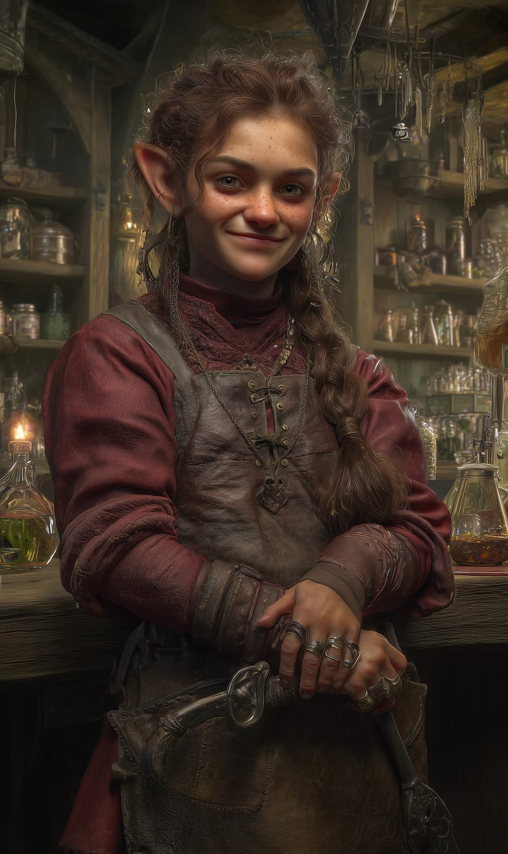 Galda Emberpatch – Halfling Tavern Proprietor